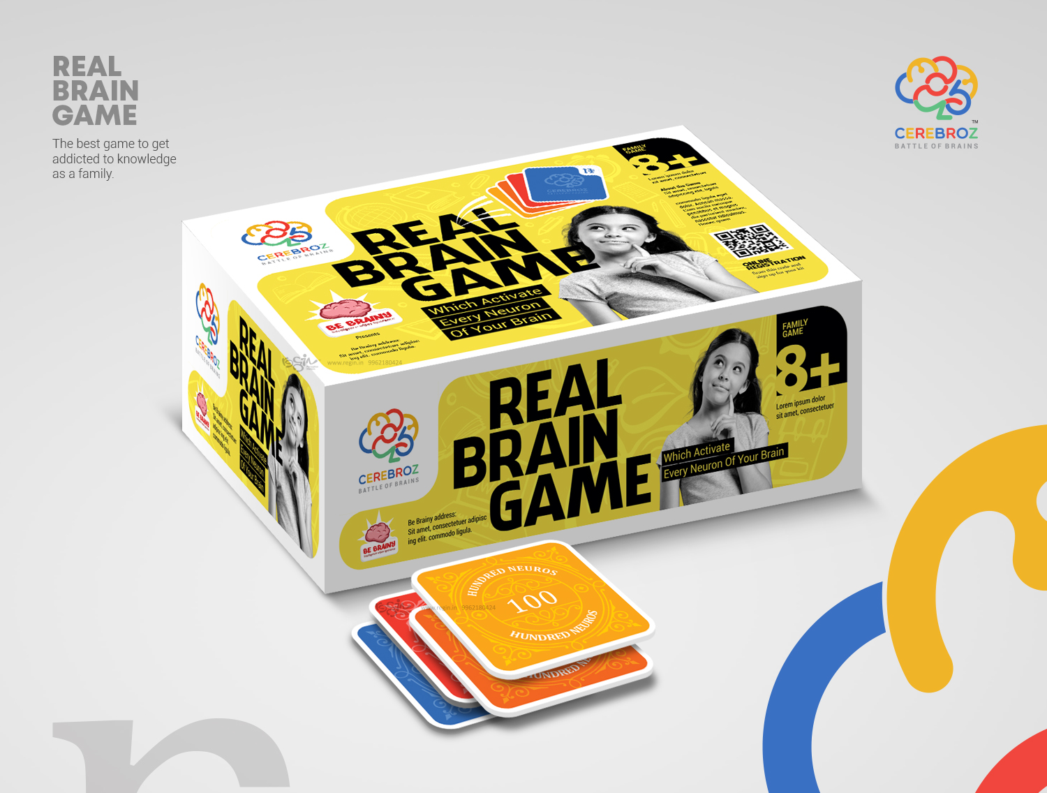 Be Brainy Cerebroz Board game design | Regin.in